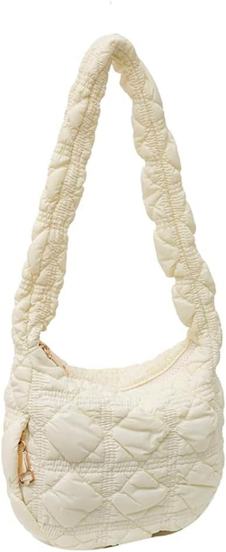 LinYooLi Quilted Tote Bag for Women Small Puffer Bag Quilted Bag Lightweight Puffy Tote Bag ...