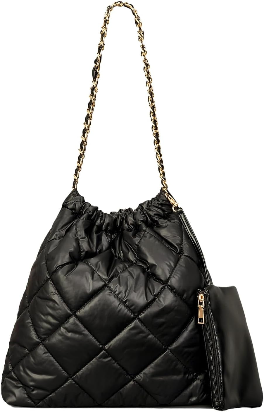 LinYooLi Quilted Tote Bag for Women, Soft Lightweight Designer Winter ...