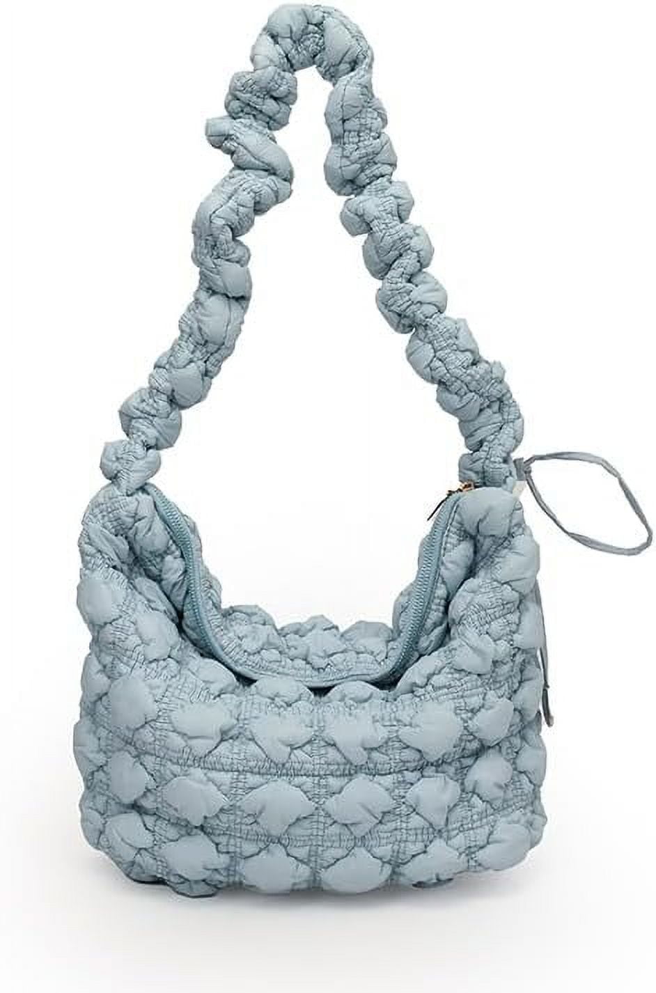 LinYooLi Quilted Tote Bag for Women, Soft Puffer Tote Bag Lightweight ...