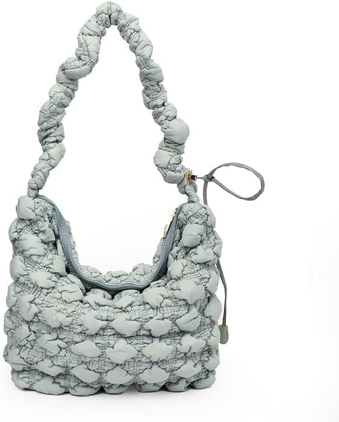 LinYooLi Quilted Tote Bag for Women, Soft Puffer Tote Bag Lightweight ...