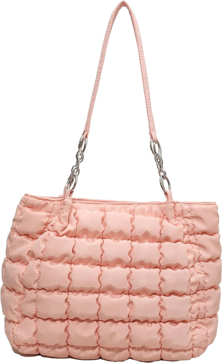 LinYooLi Quilted Tote Bag for Women, Soft Puffer Tote Bag Lightweight ...