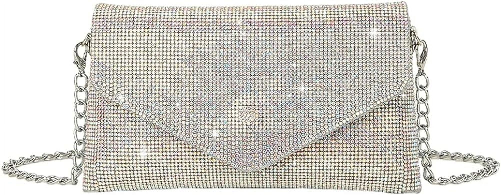 LinYooLi Rhinestone Clutch Purses for Women Sparkly Evening Handbags ...