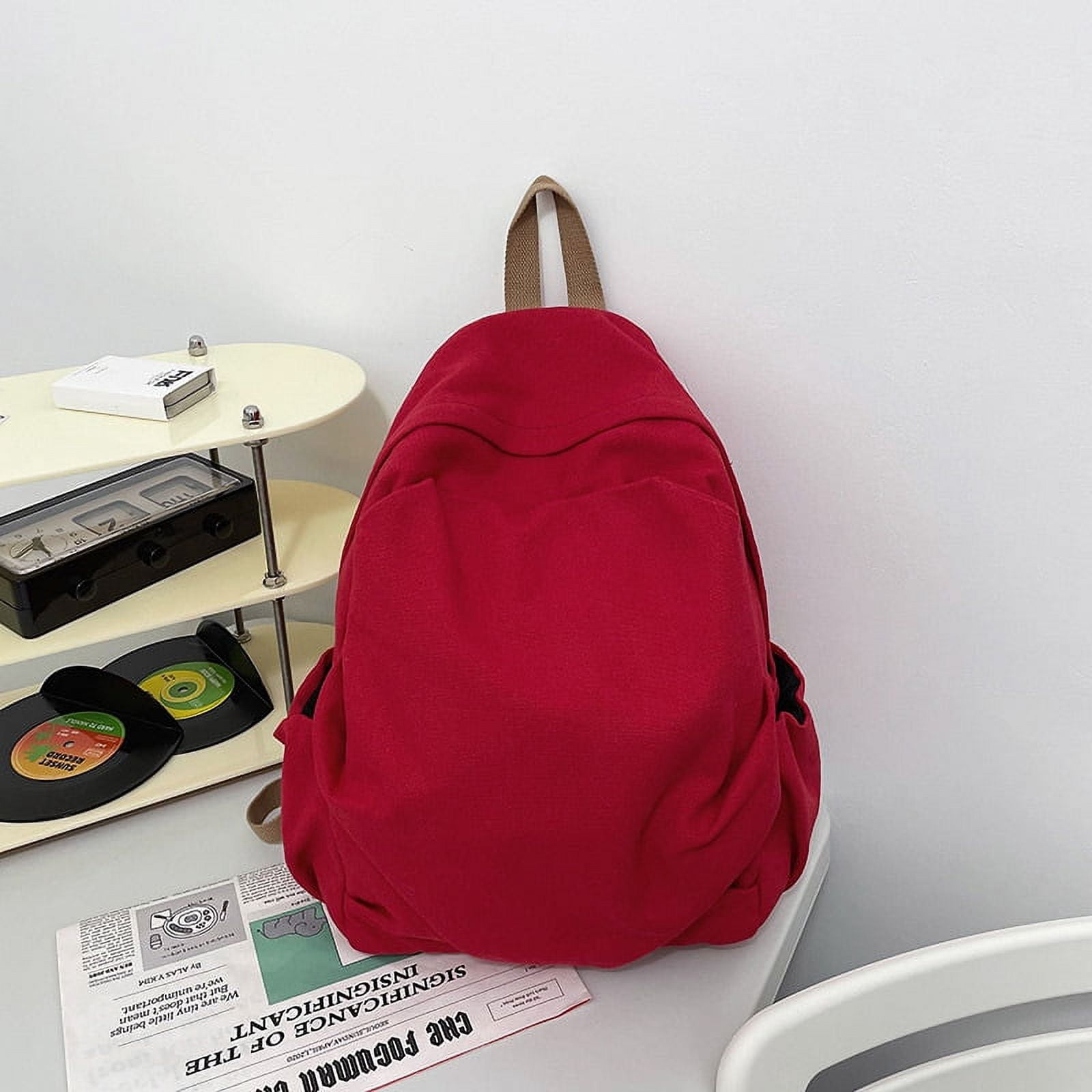 LinYooLi Schoolbag Women's Instagram Style Vintage Sen Canvas Backpack ...