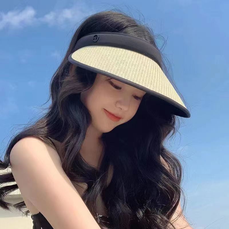 LinYooLi Shadow Hat Female Empty Hat, Summer UV Sunscreen New Cover ...