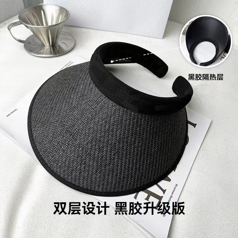 LinYooLi Shadow Hat Female Empty Hat, Summer UV Sunscreen New Cover ...