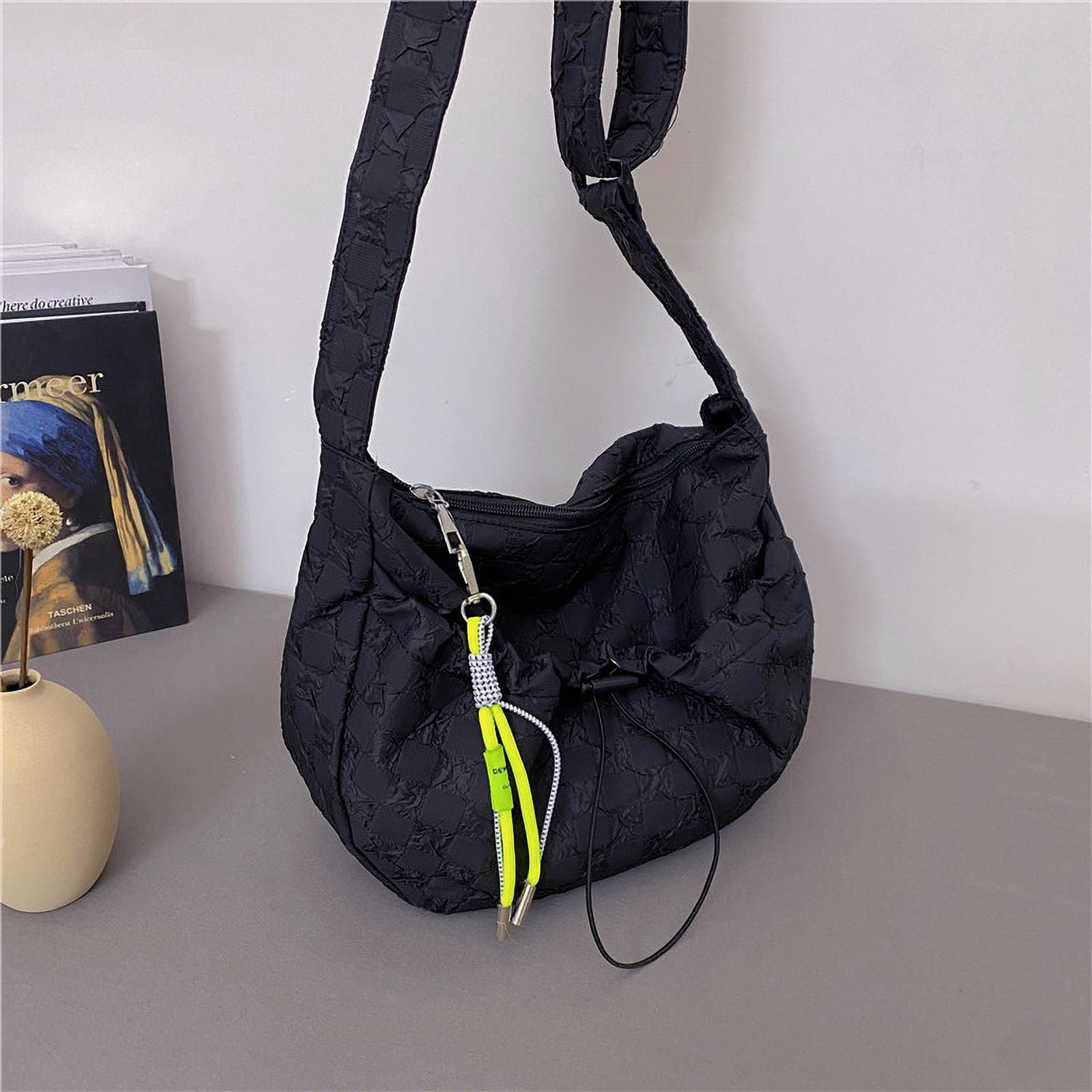 LinYooLi Single Shoulder Bag For Women's Chessboard Checkerboard Simple ...