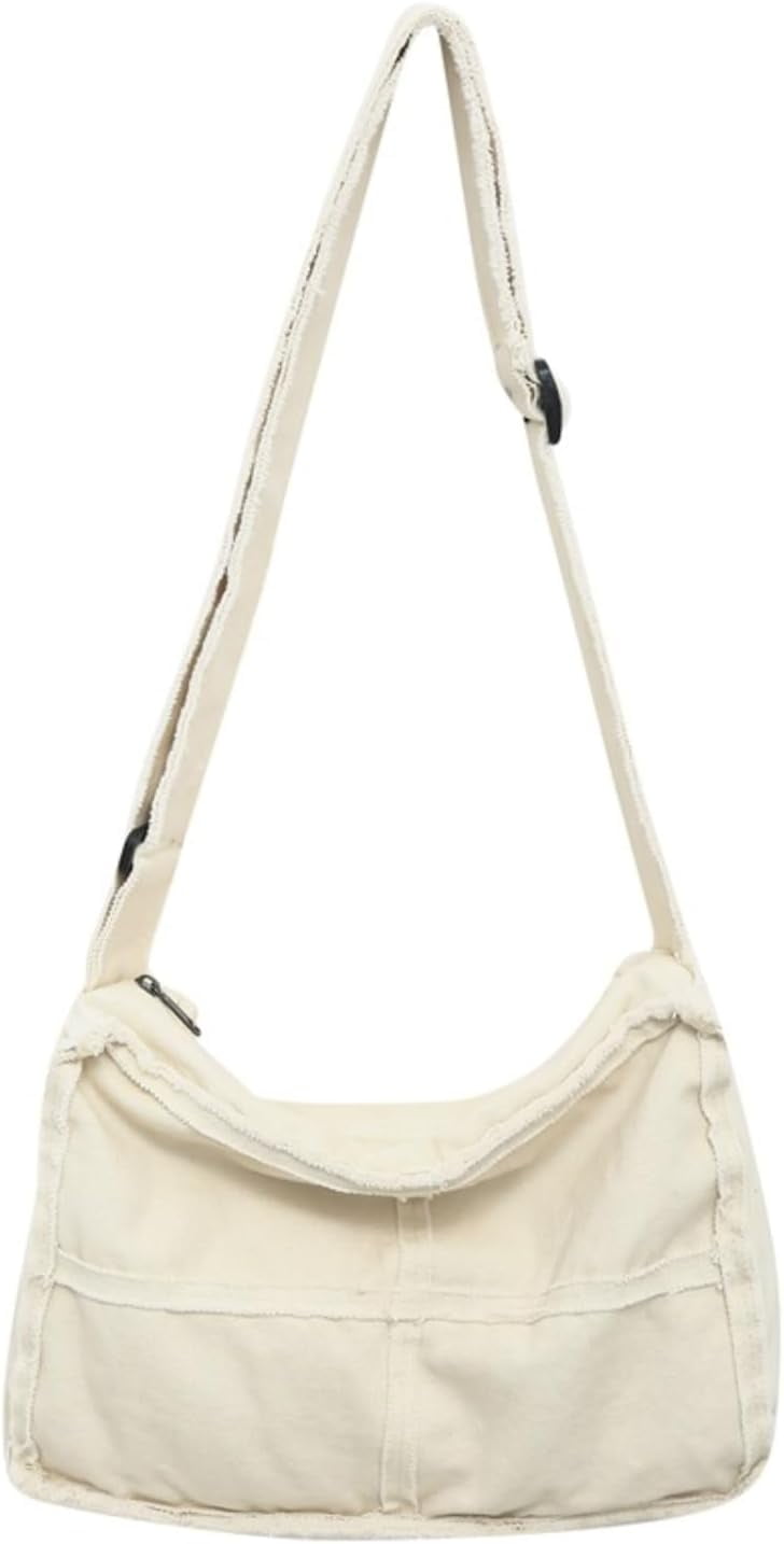 LinYooLi Small Canvas Crossbody Bag for Women Men Y2k Hobo Bags Mini ...