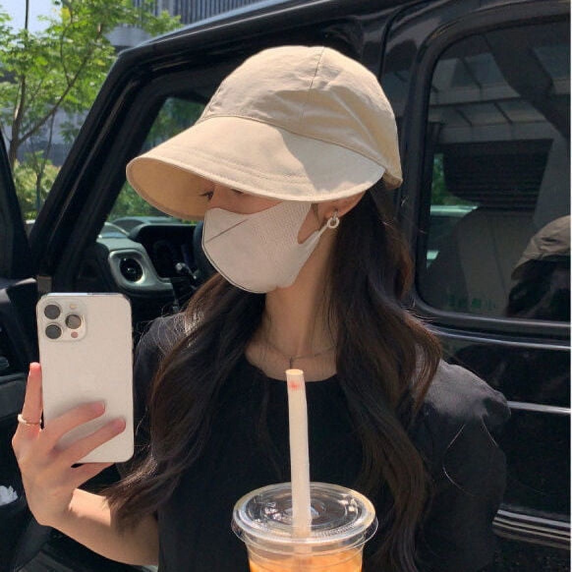 LinYooLi Small Summer Drawing Rope Light Sunscreen, Face, Sun Fisherman ...