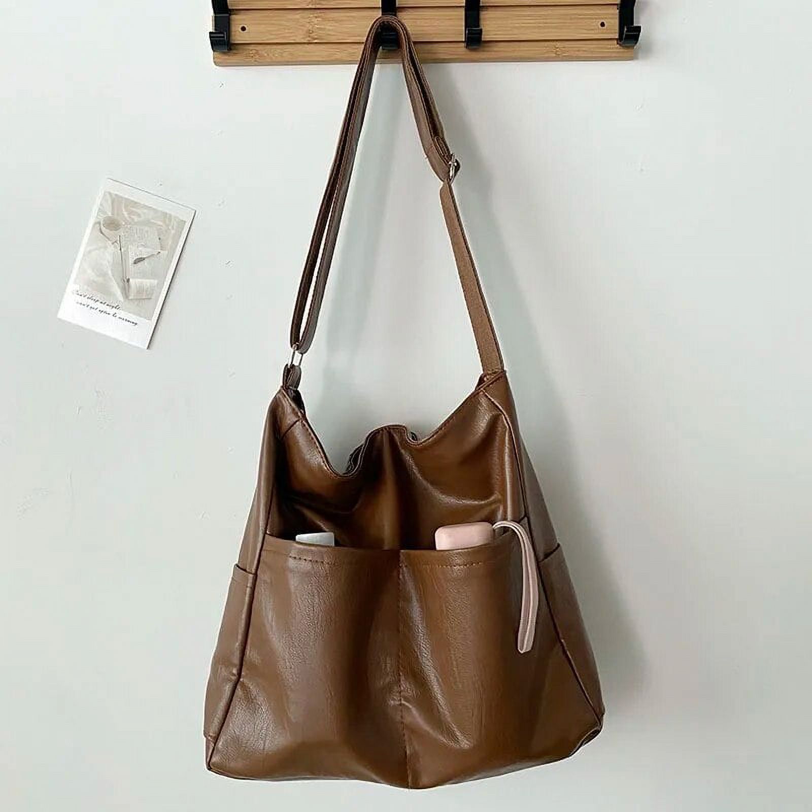 LinYooLi Soft Leather Bucket Bags Women's Large Capacity New Texture ...