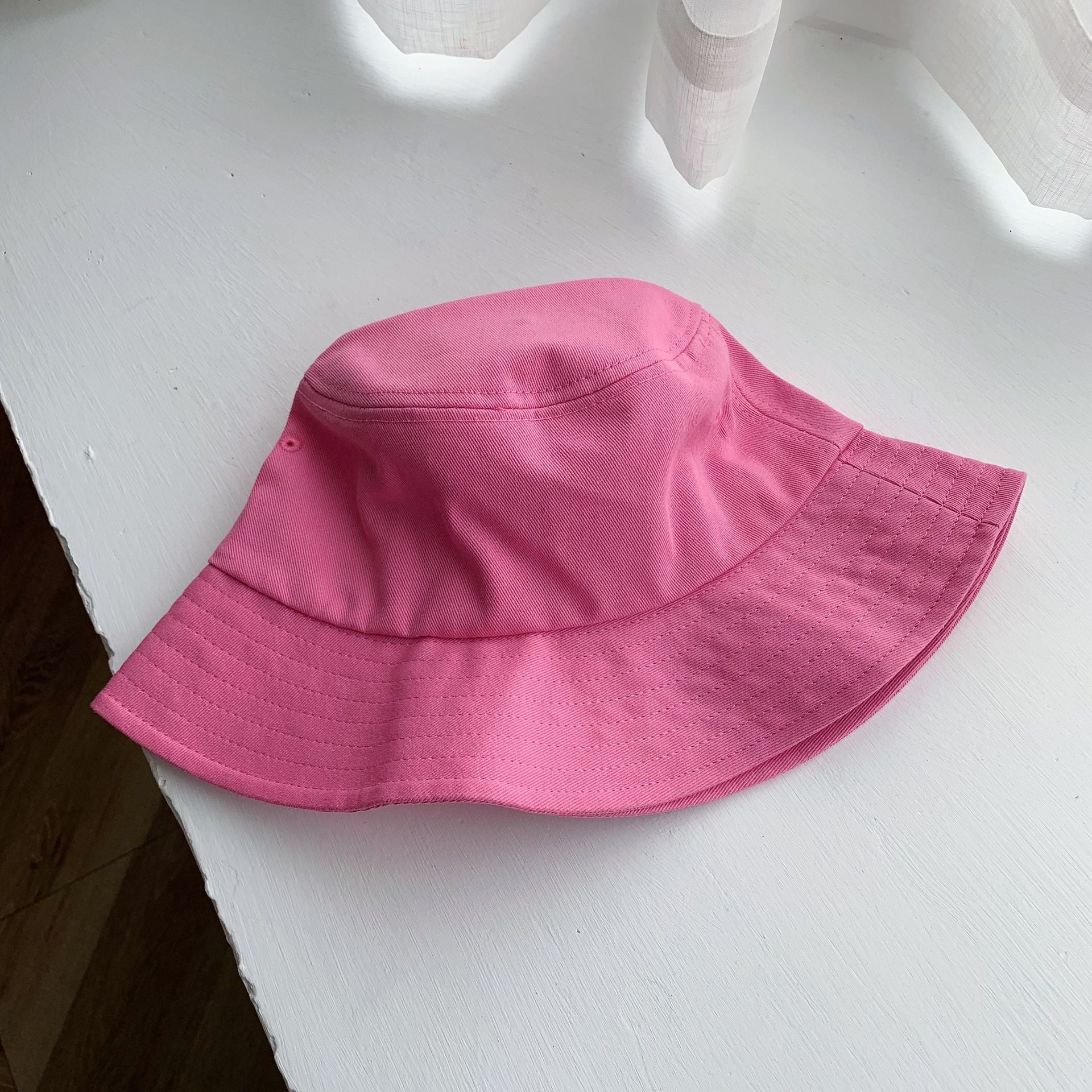 LinYooLi Solid Color Fisherman Hat Female Version Of Summer , Red Pot Hats, Face Face, Sun ...