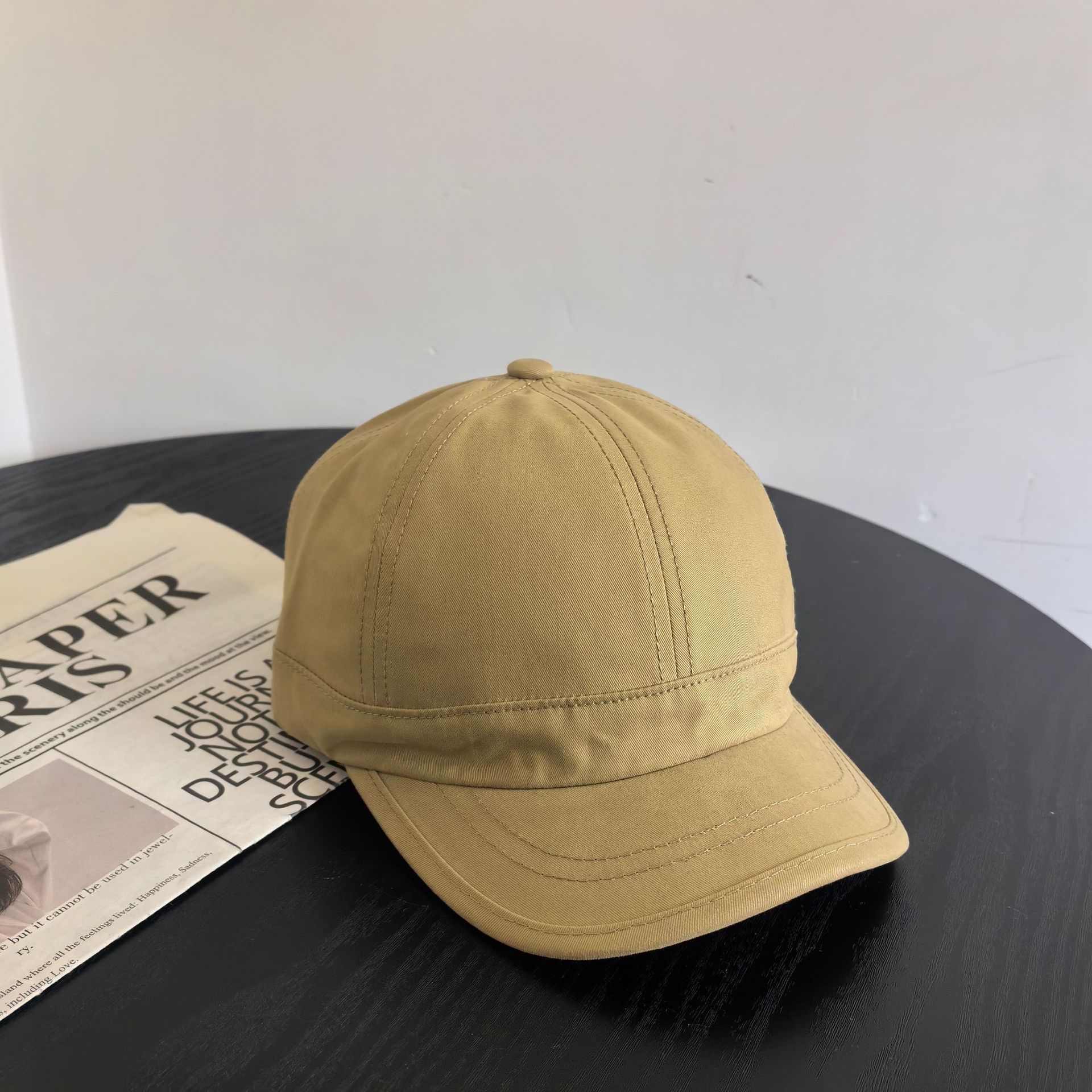 LinYooLi Spring And Summer New Simple Short Eaves Solid Color Baseball ...