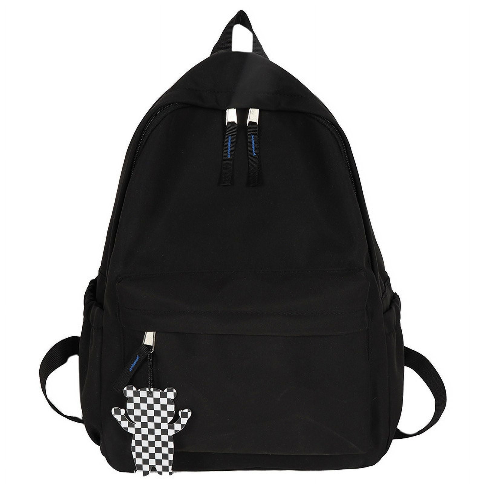 LinYooLi Spring Backpack Women's Simple Color Klein Blue Student ...