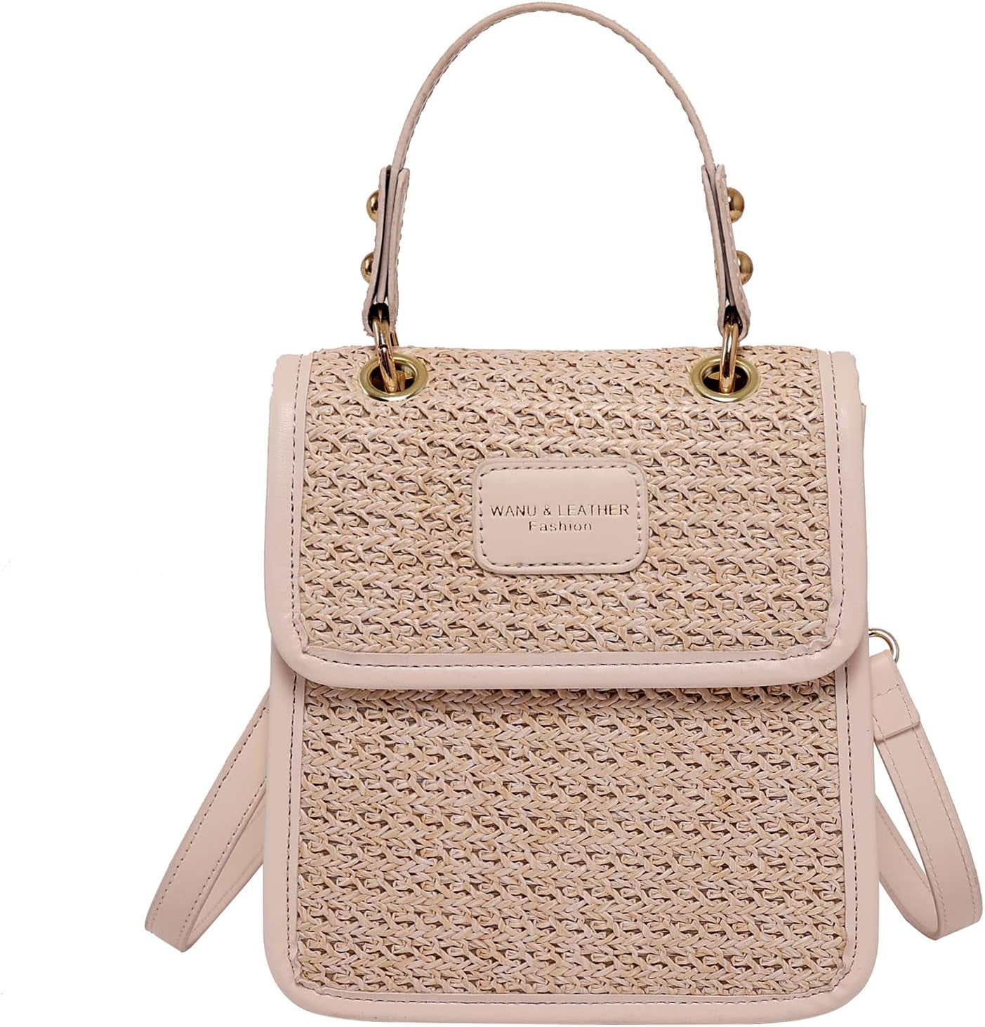 LinYooLi Straw Beach Bags for Women, Cute Woven Bag Small Straw ...
