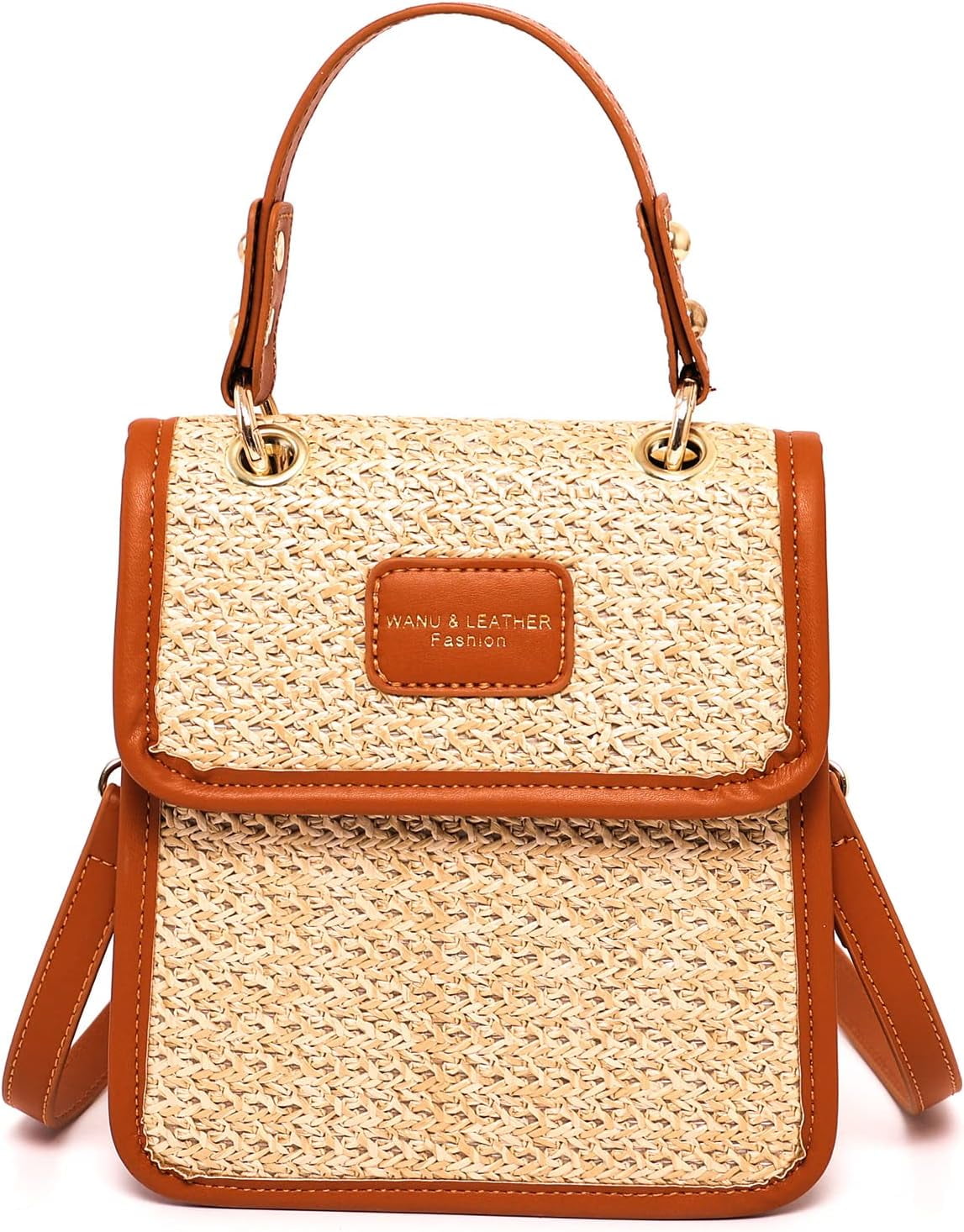 LinYooLi Straw Beach Bags for Women, Cute Woven Bag Small Straw ...