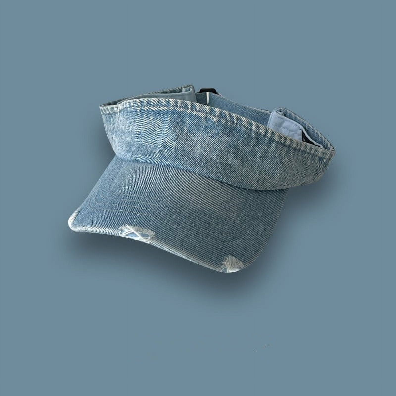 LinYooLi Street Breaking Cave Water Washing Denim Empty Top Hats Female ...
