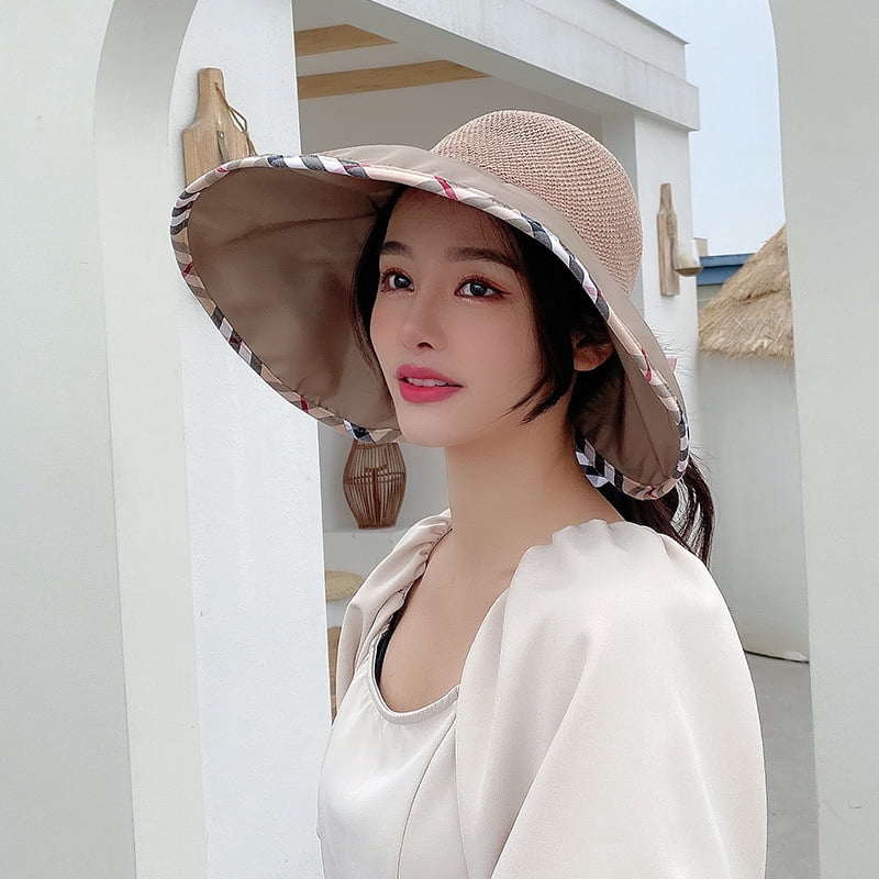 LinYooLi Summer Hat Female Sunscreen Hat Female Version Empty Top Hat ...