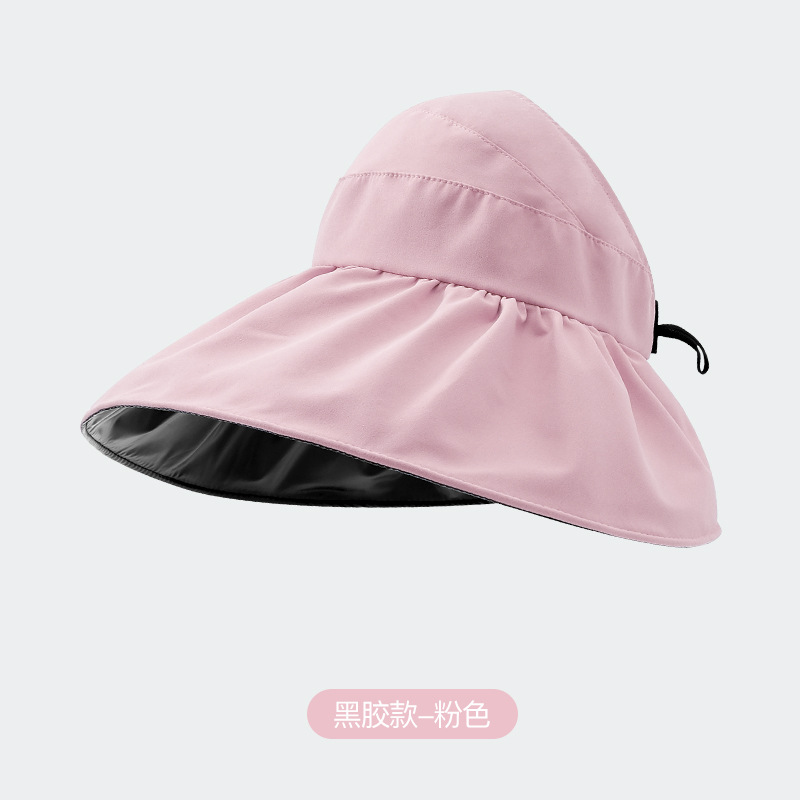 LinYooLi Summer Spring And Autumn Vinyl Empty Top Sunscreen Hats Female ...