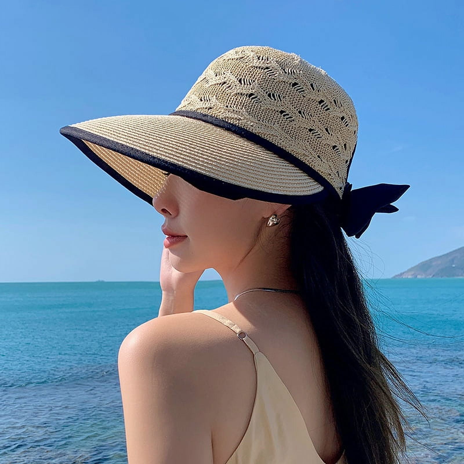 LinYooLi Summer Sun Hat Ms. Versatile Large Eaves Anti Ultraviolet Sunscreen Sunscreen Showed ...