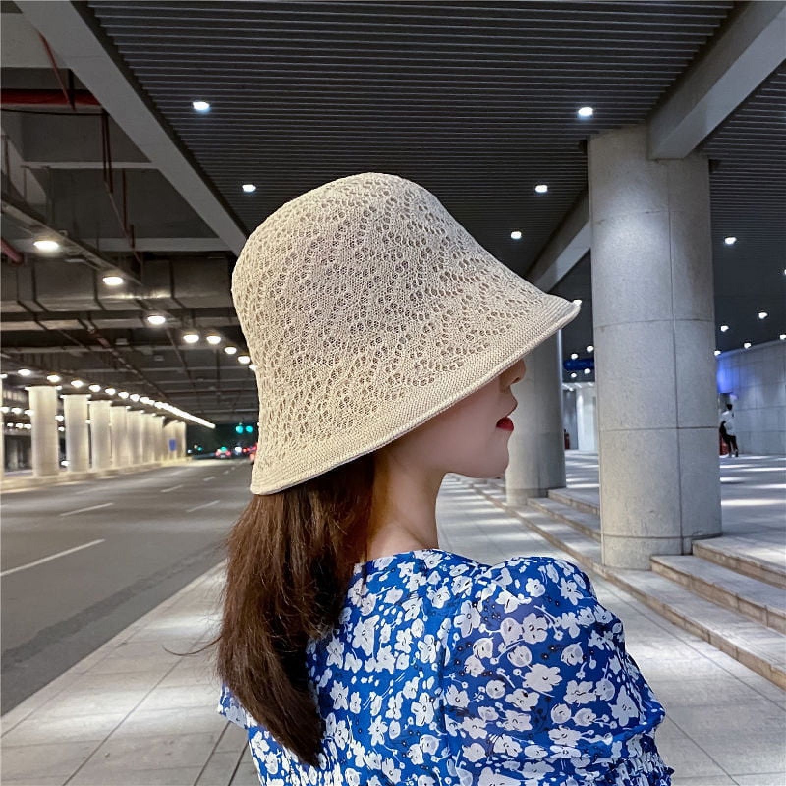 LinYooLi Summer Sunscreen Cap We Wear Bucket Caps Can Fold The Sun Hat ...