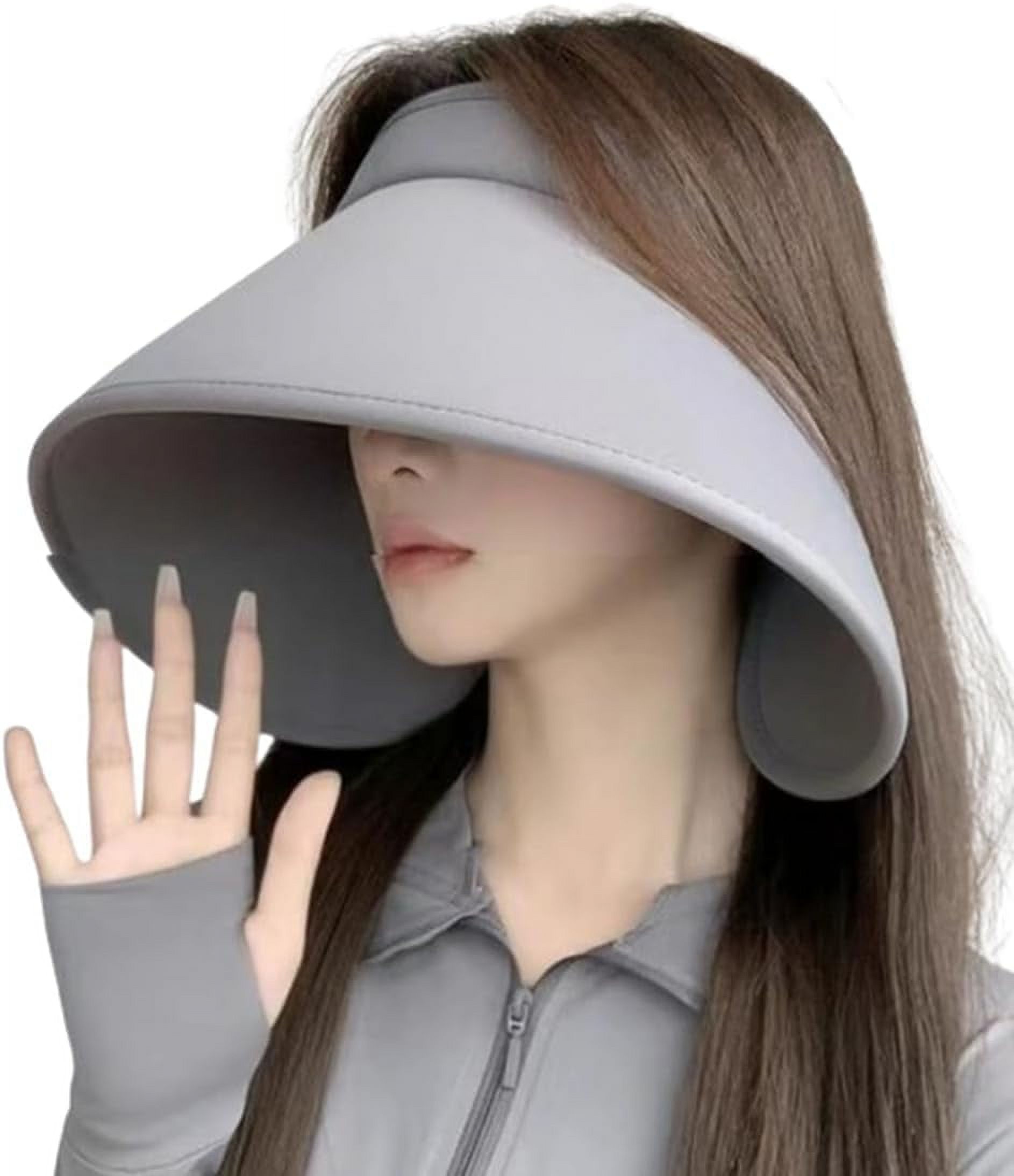 LinYooLi Sun Visor Foldable Wide Brim Sun Hats Women Beach Hats Bucket Hat Sun Protection Hat ...