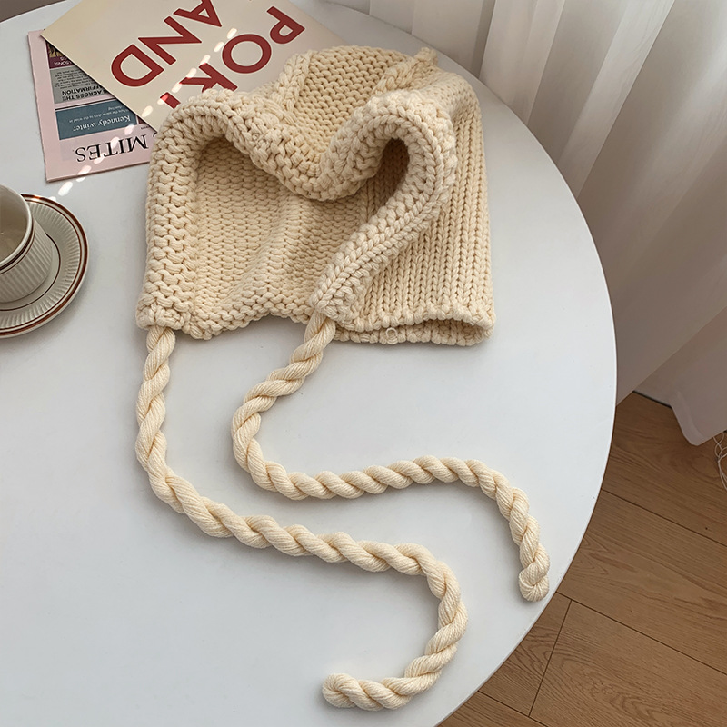 LinYooLi Sweet And Cute Little Red Hat Female Autumn And Winter Knitted ...