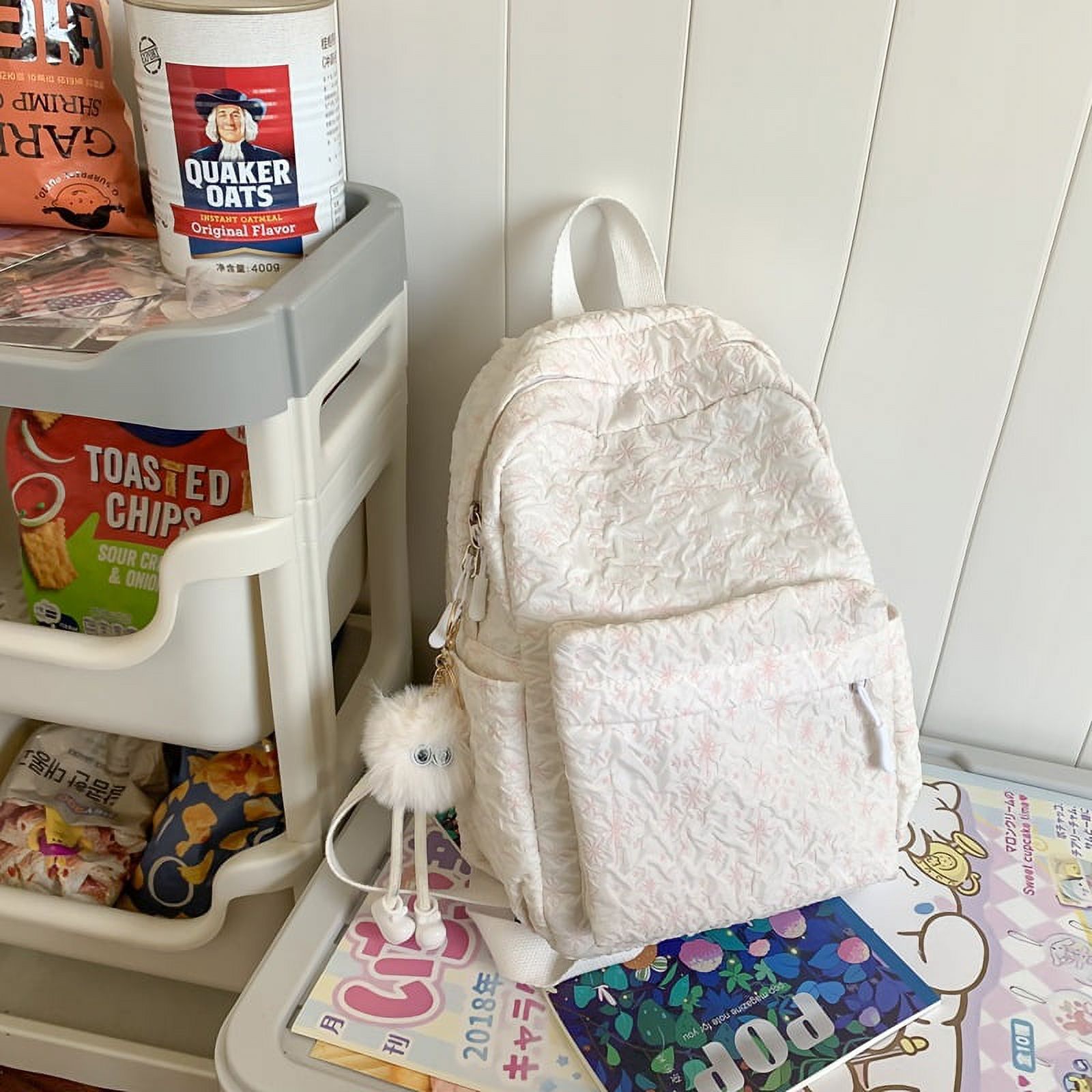 LinYooLi Sweet Backpack For Female College Students, Fashionable Travel ...