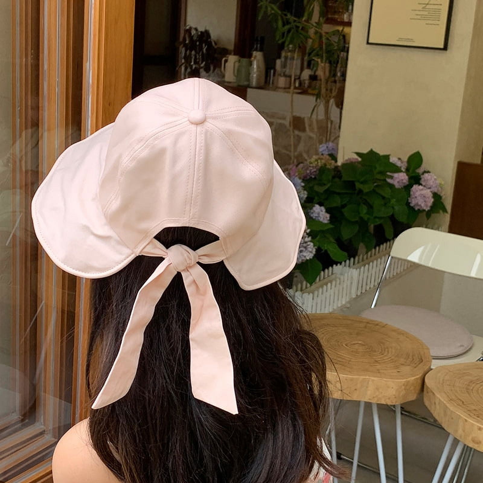 Linyooli The New Bow Of The Sun Hat Female Summer Sunscreen Sunscreen