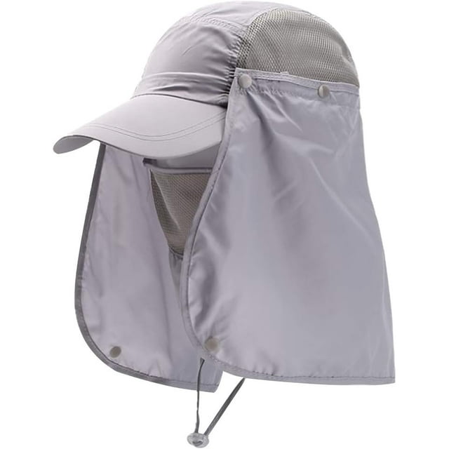 LinYooLi Unisex UPF 50+ 360° Sun UV Protection Sunhat with Face Neck ...