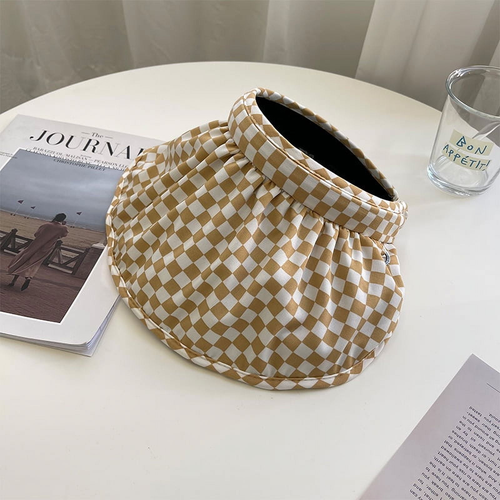 LinYooLi Vinkin Sunscreen Women In Summer Large Eaves Cover Face Anti ...