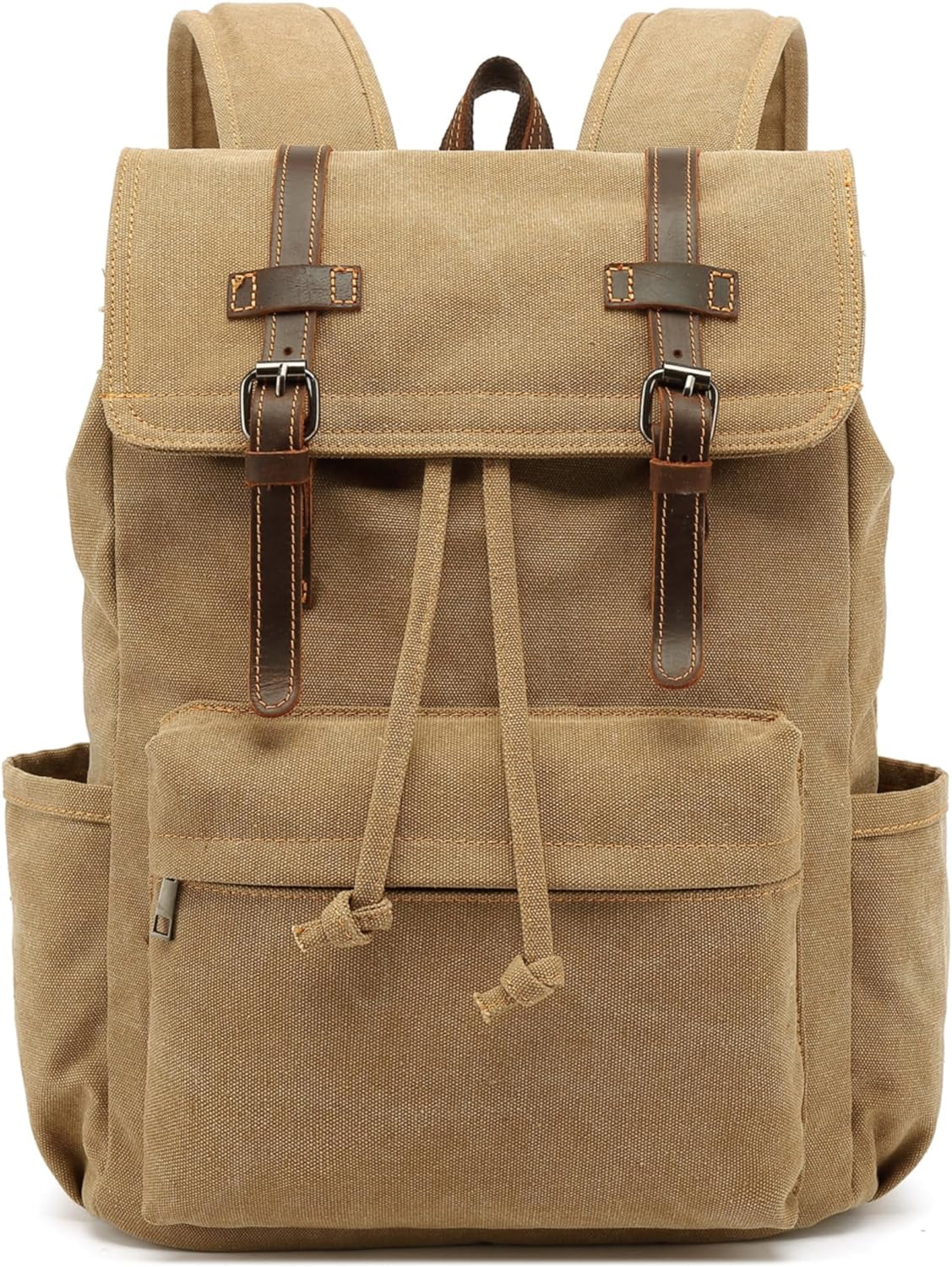 LinYooLi Vintage Canvas Backpack, Mens Travel Rucksack for Laptop ...