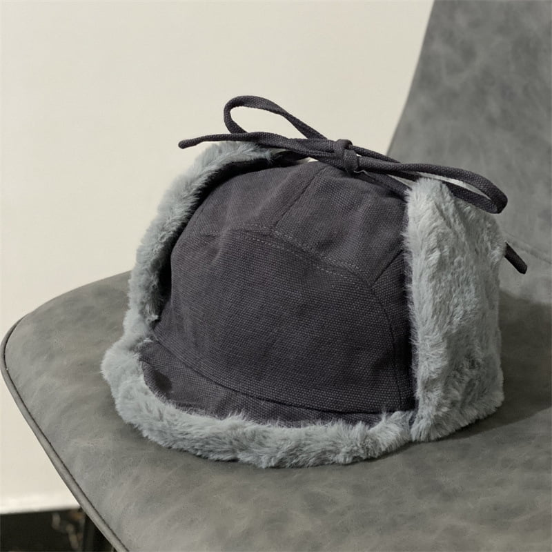 LinYooLi Winter Hat Female Plus Velvet Barriers And Thunderbolt Hats ...