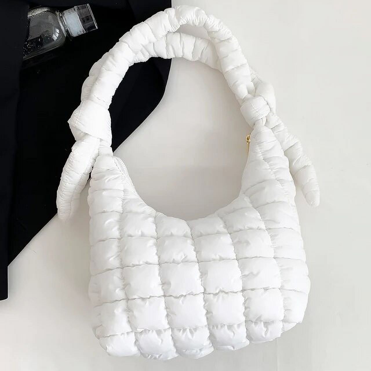 LinYooLi Women Cloud Pleatd Bag Versatile Puffy Shoulder Bag Soft ...