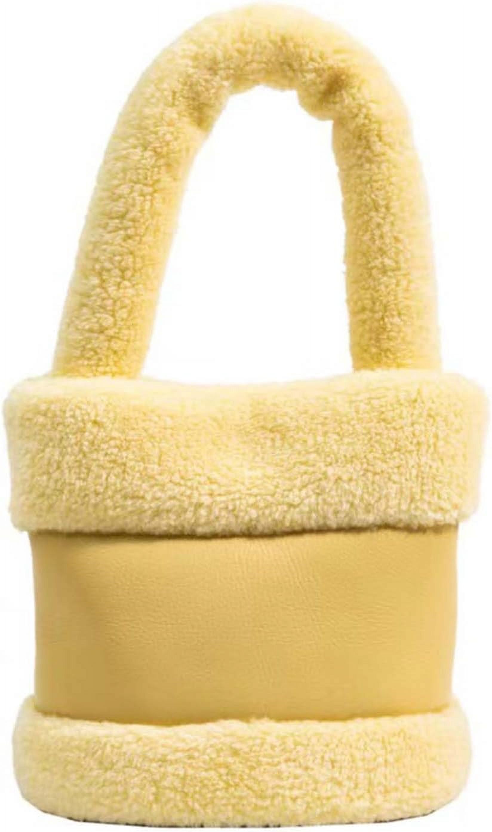 LinYooLi Women Fluffy Plush Handbag Y2K Furry Purse Cute Faux Fur Mini ...