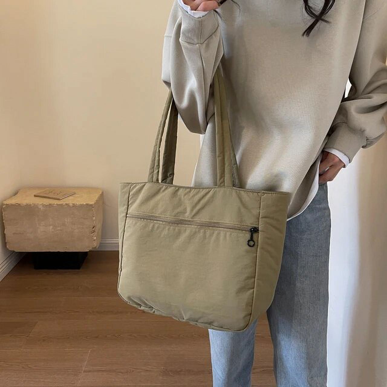 LinYooLi Women Girls Aesthetic Tote Bag with Pockets Hobo Handbag Cute ...