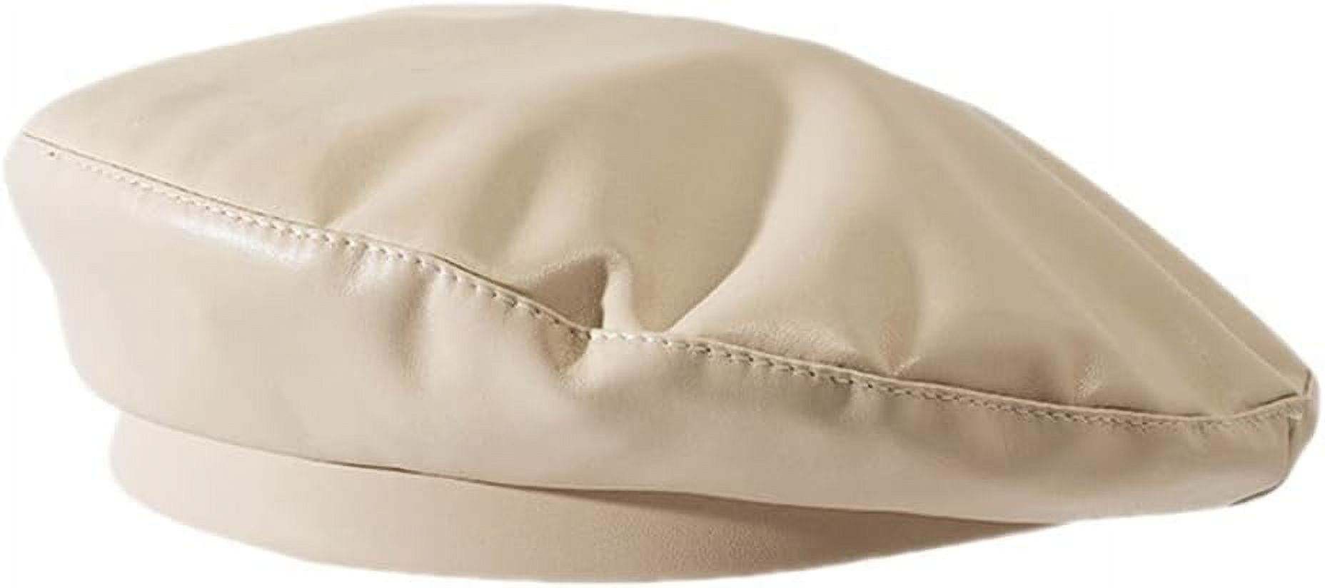 LinYooLi Women Girls PU Leather French Themed Party Beret Hats Vintage ...