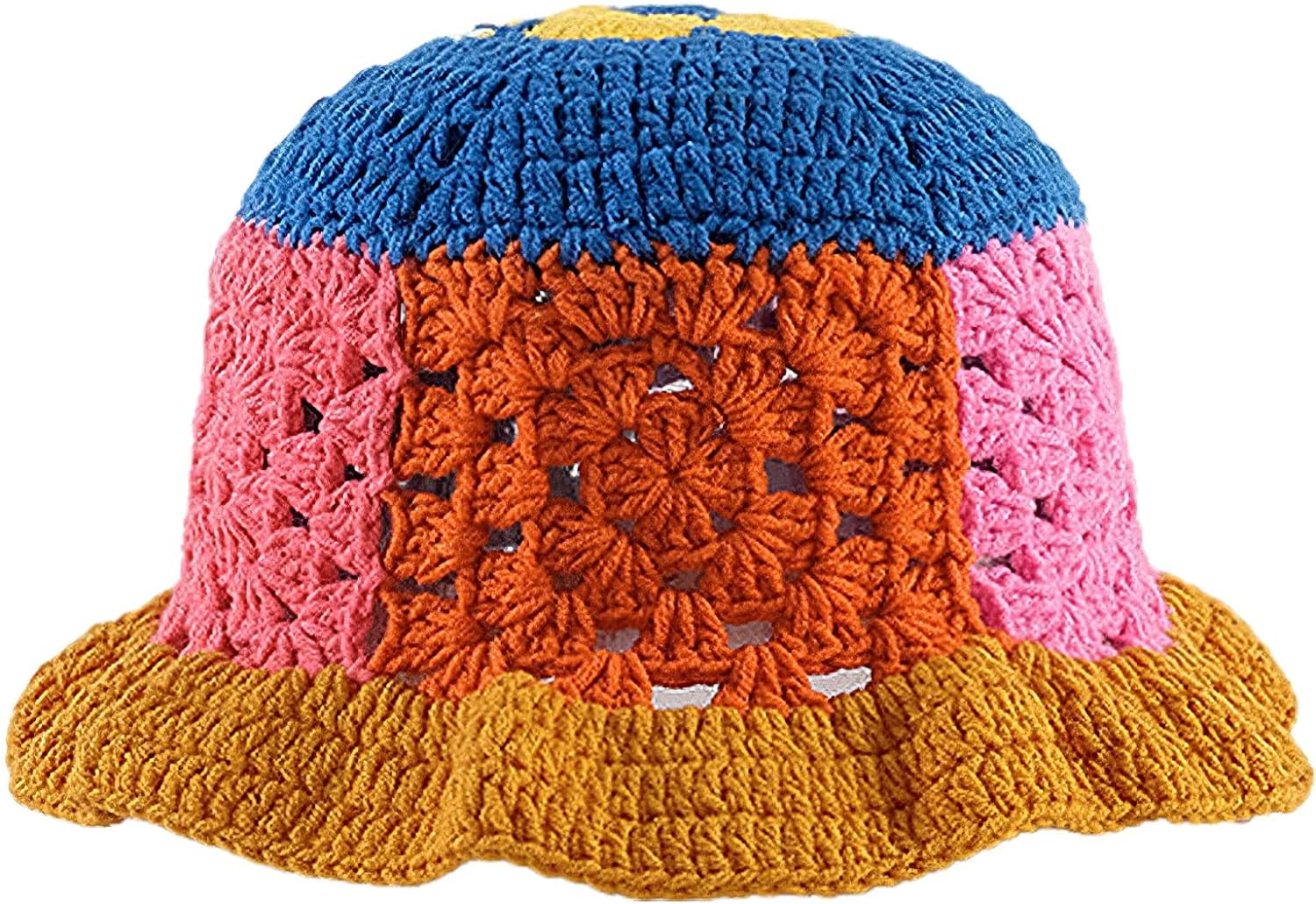 LinYooLi Women Knitted Bucket Hats Handmade Cloche Crochet Milk Cotton ...