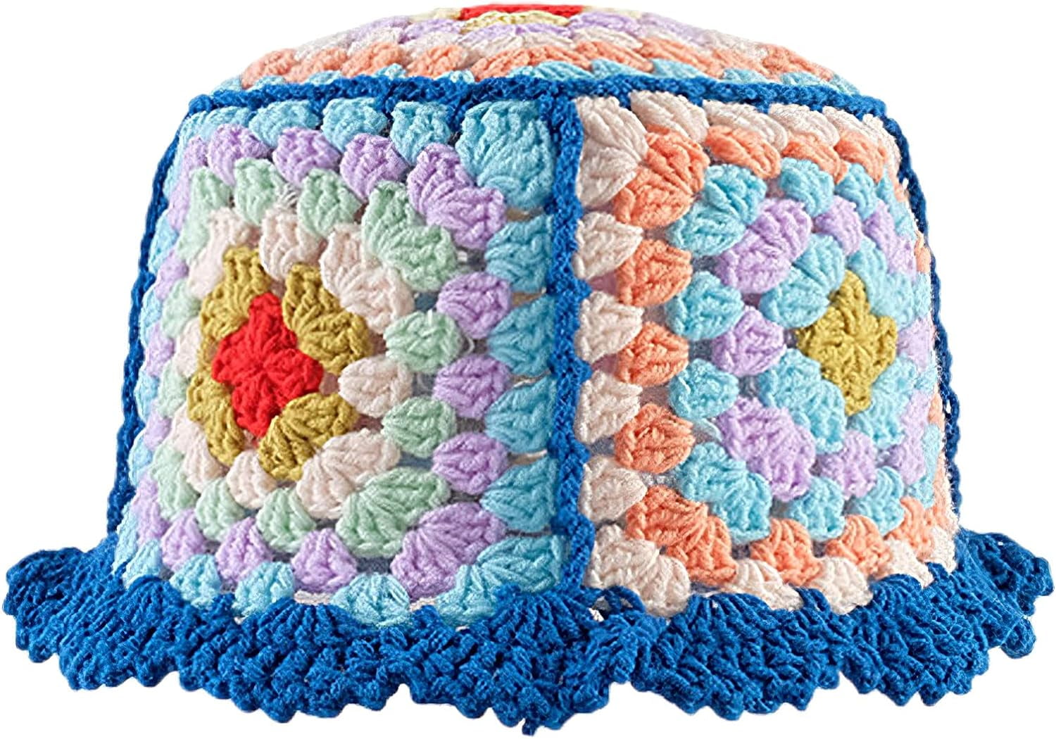 LinYooLi Women Knitted Bucket Hats Handmade Cloche Crochet Milk Cotton ...