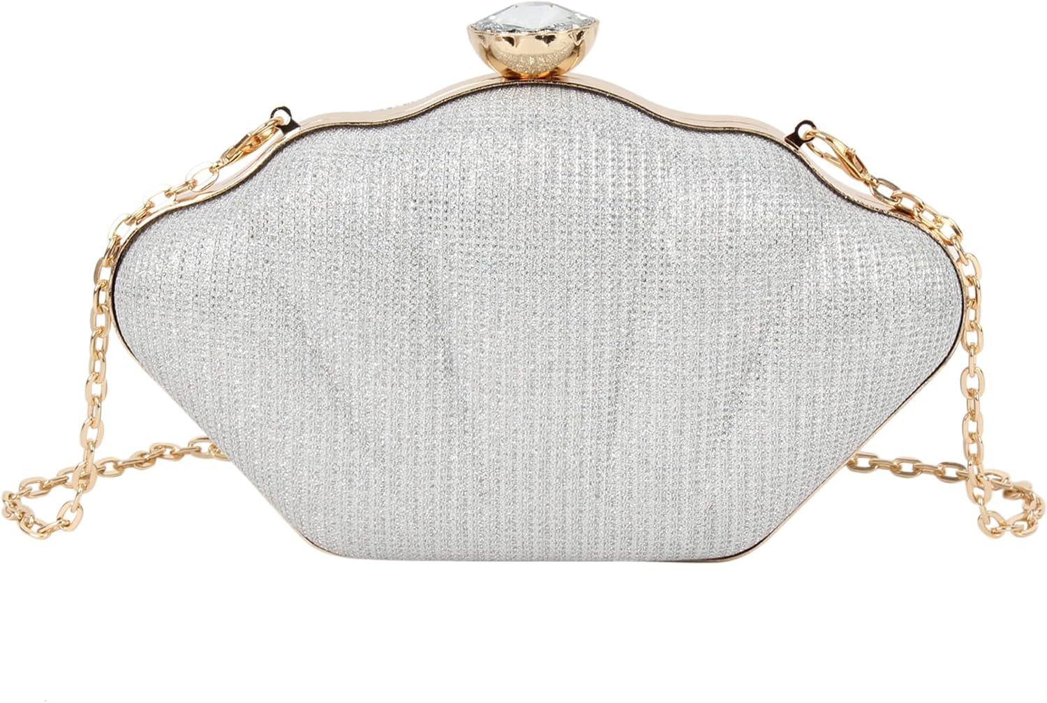 LinYooLi Women Mini Seashell Evening Clutch Handbag Chain Strap Cross ...