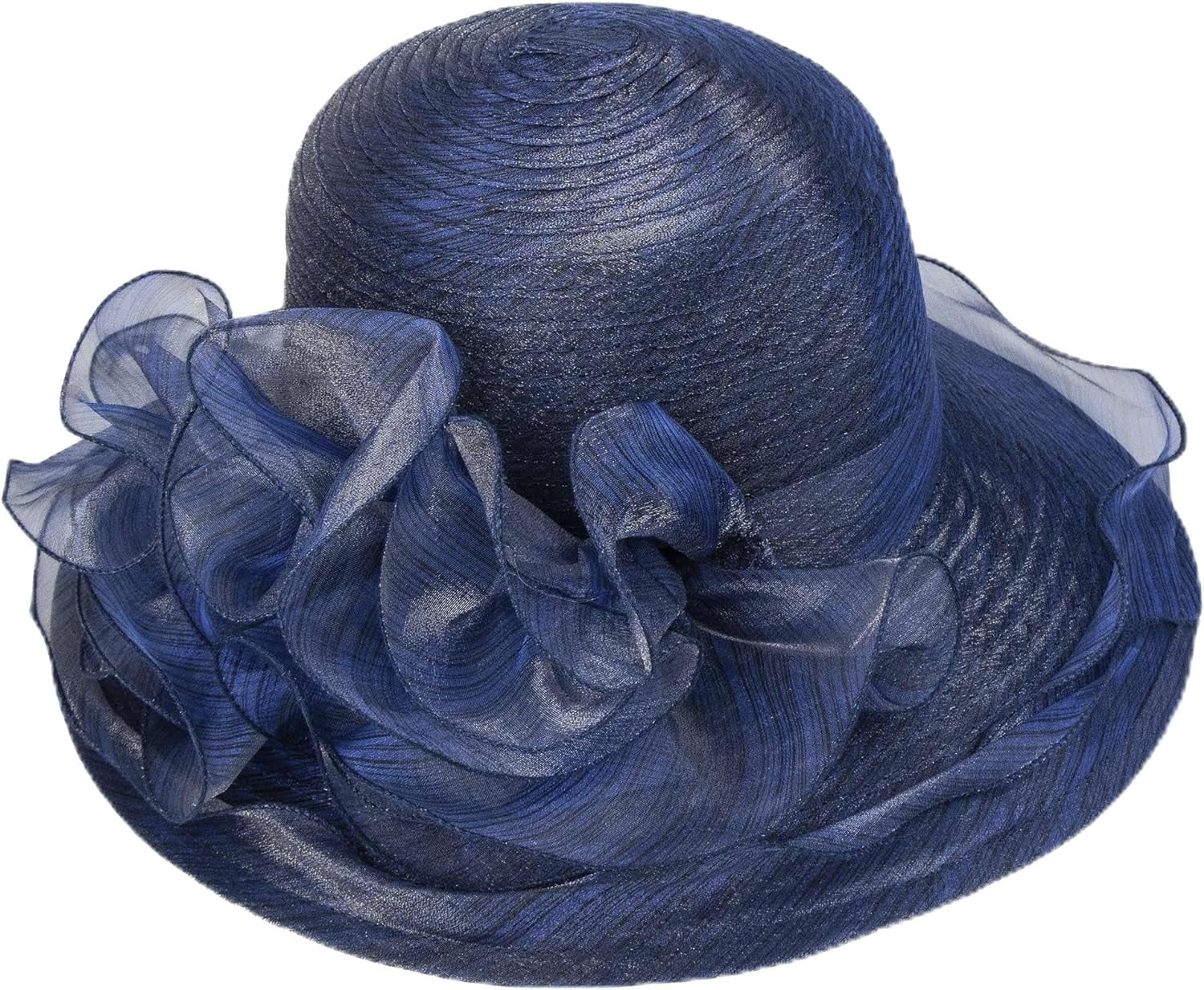 LinYooLi Women Organza Derby Sun Hat,Kentucky Fascinator Cocktail Tea ...