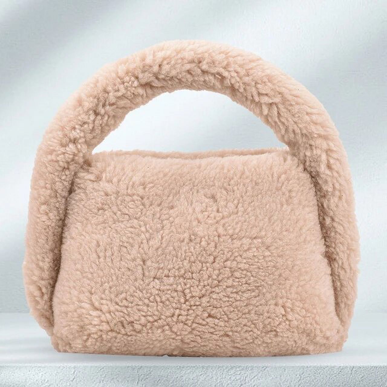 LinYooLi Women Plush Tote Handbag Fashion Furry Satchel Bag Casual ...