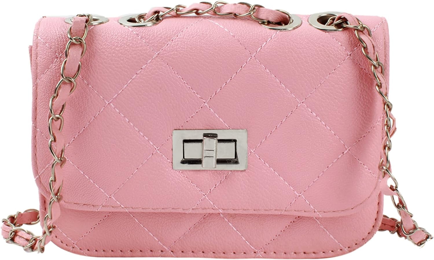 LinYooLi Women Small Rhombus Pattern Faux Leather Cross-body Bag ...