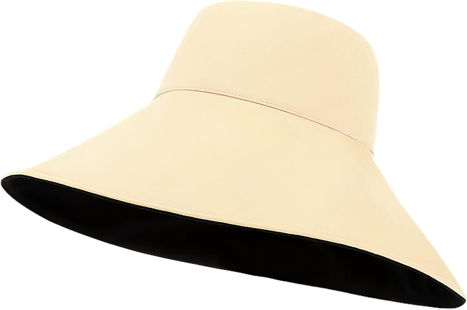 LinYooLi Women UPF50 Wide Brim Bucket Hat with UV Protection for Summer Beach Packable Outdoor ...