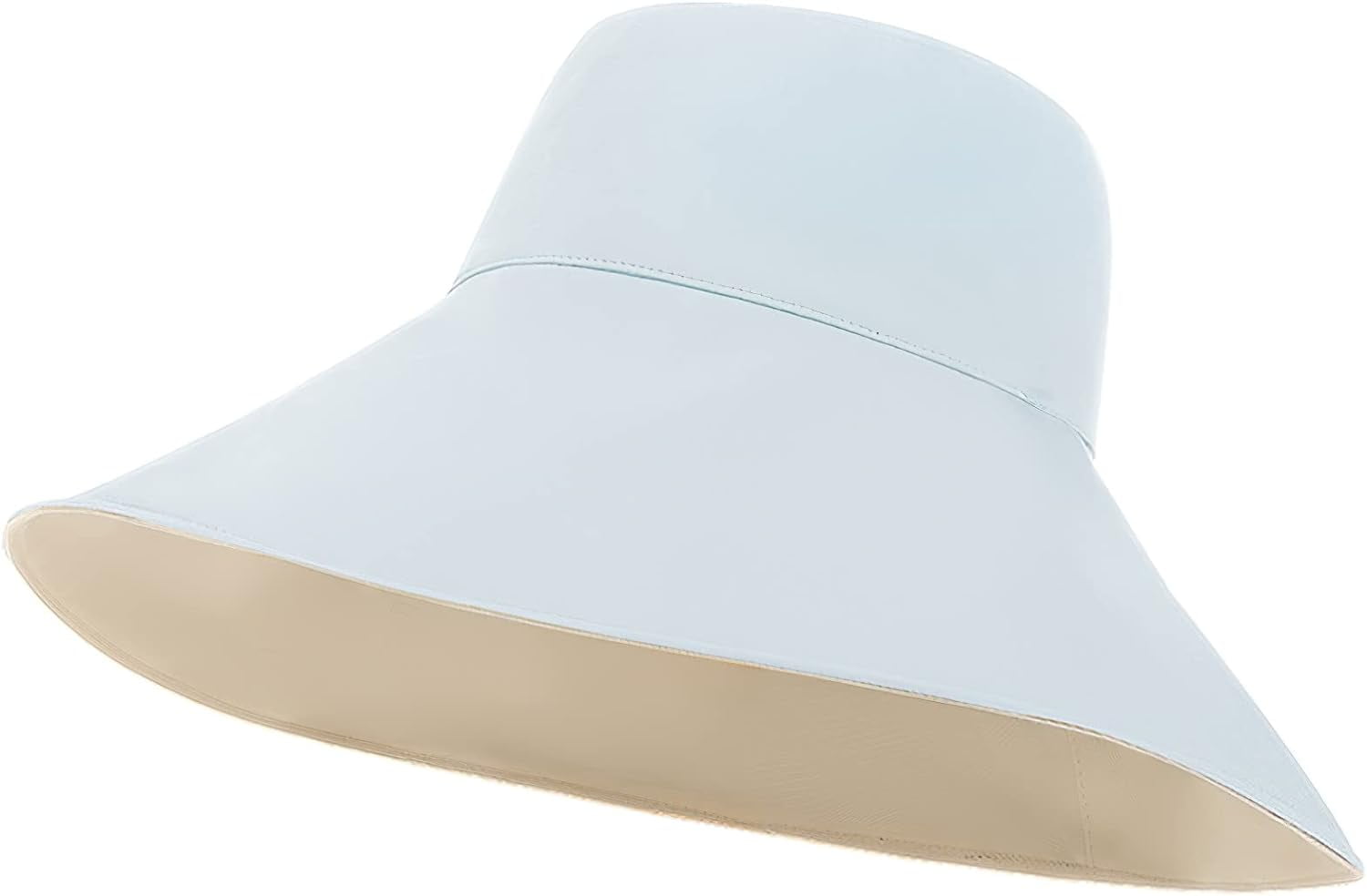 LinYooLi Women UPF50 Wide Brim Bucket Hat with UV Protection for Summer Beach Packable Outdoor ...