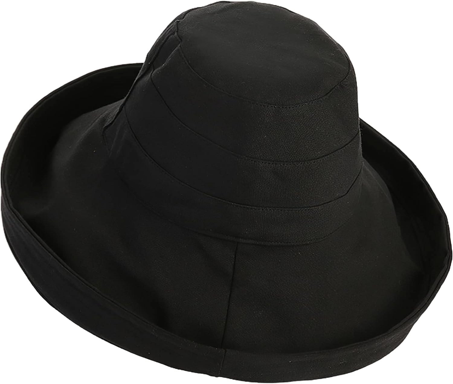 LinYooLi Women UPF50 Wide Brim Bucket Hat with UV Protection for Summer Beach Packable Outdoor ...