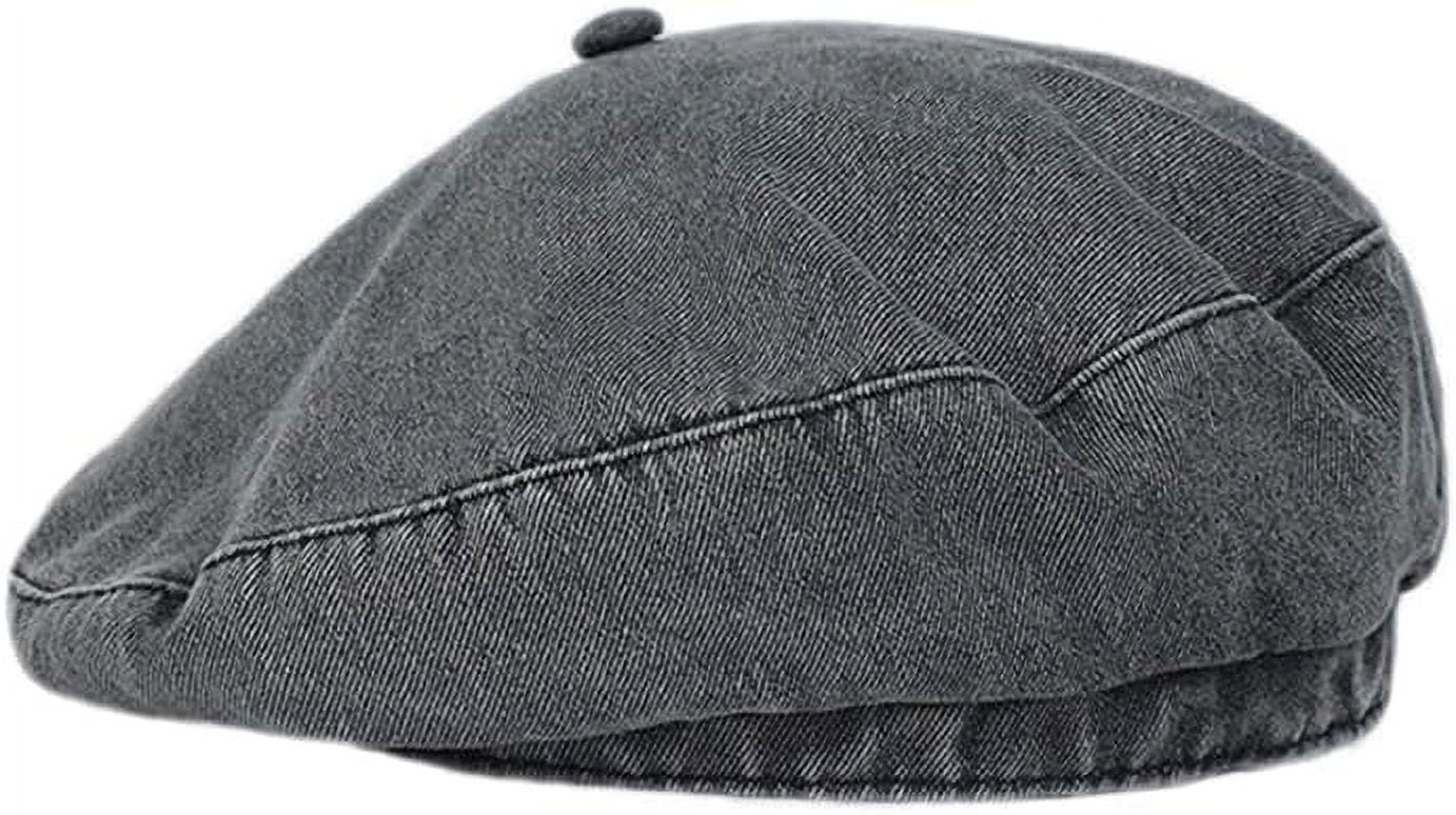 LinYooLi Women Washed Denim Beret Hat Classical French Artist Beret Cap ...