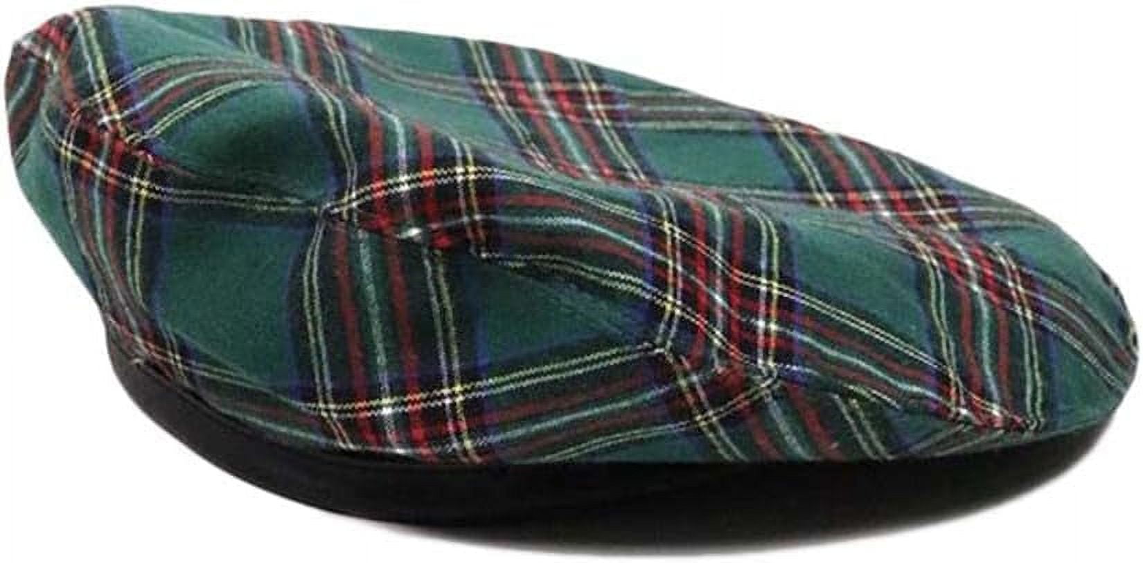 LinYooLi Women Winter Plaid French Beret Hat Tartan Check Artist ...