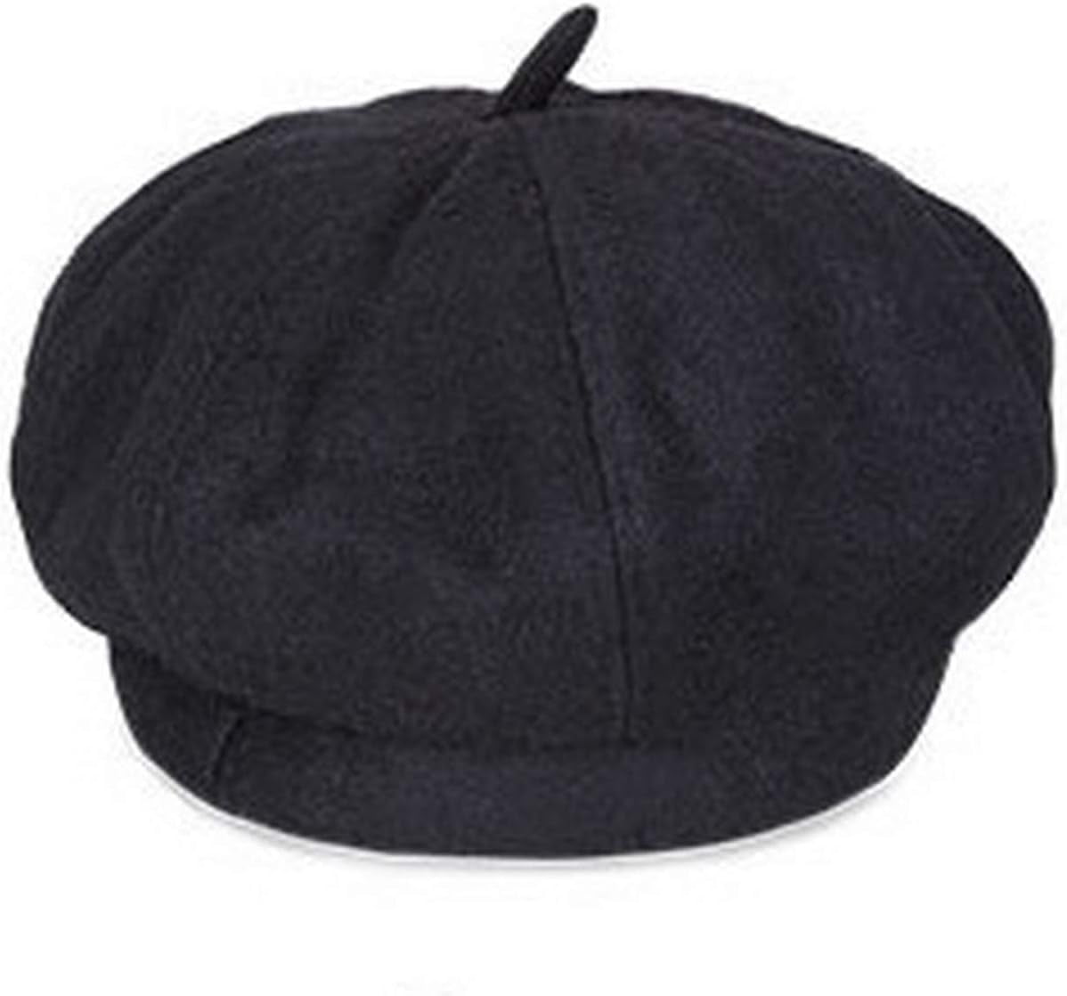 LinYooLi Women Wool Felt Beret Warm French Artist Hat Solid Color ...