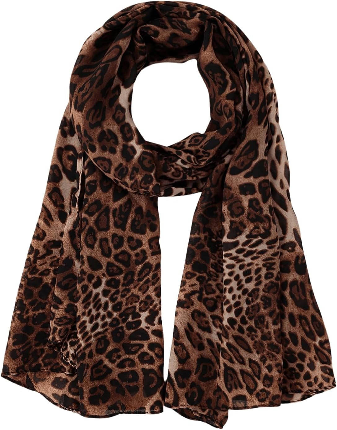 LinYooLi Women's Boho Leopard Cheetah Print Scarf Headband Wrap Scarves ...
