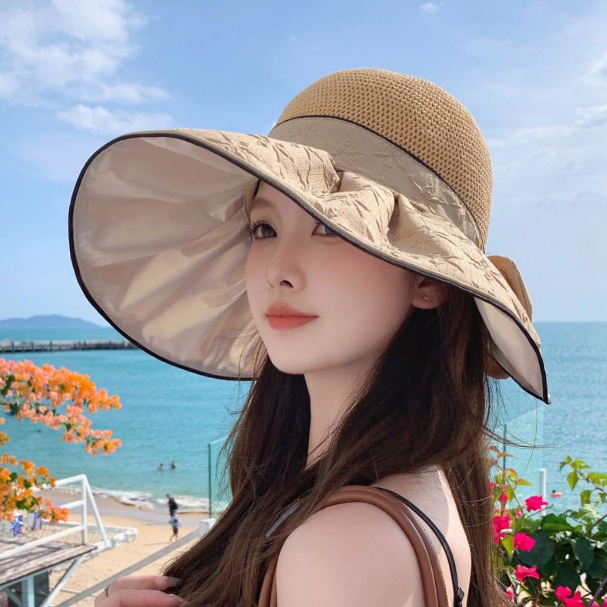 LinYooLi Women's Version New Large Brimmed Sun Hat Cute, Fashionable ...