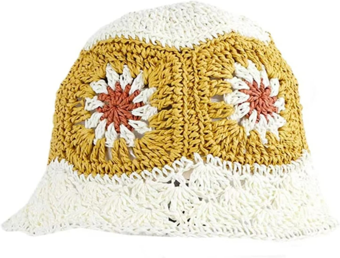 LinYooLi Women's Wide Brim Foldable Summer Beach Sun Straw Hats ...